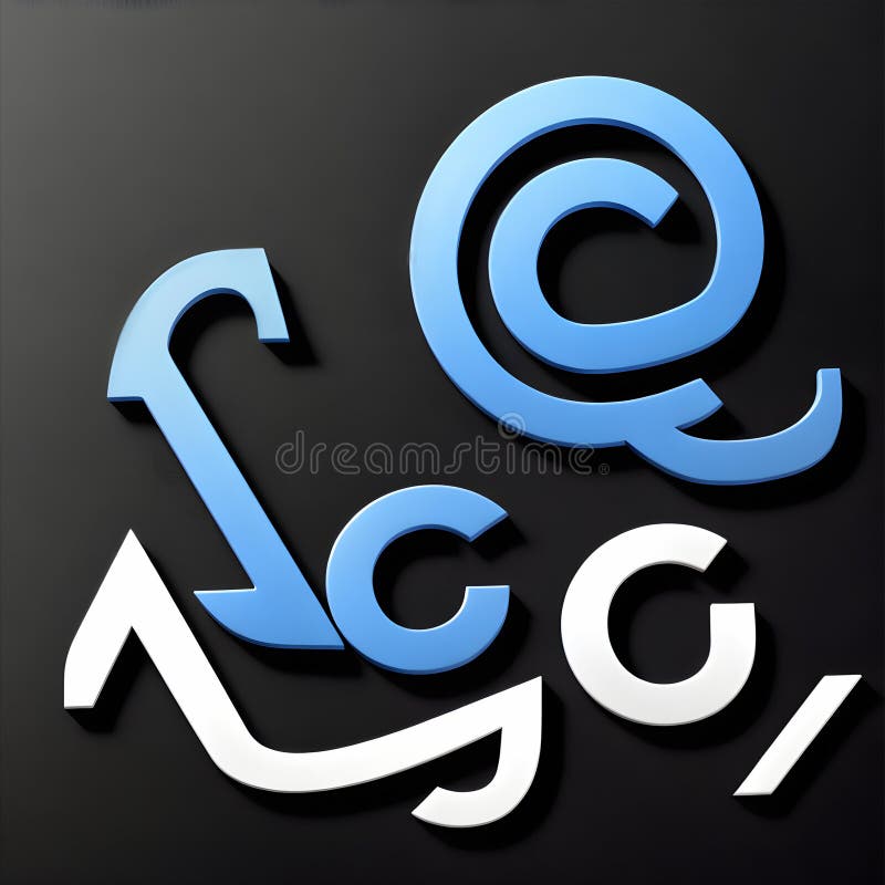 3D Blue White Shape Creative Color for Logo Stock Illustration ...