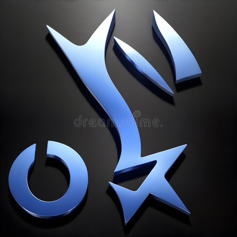 3D Blue White Shape Creative Color for Logo Stock Illustration ...