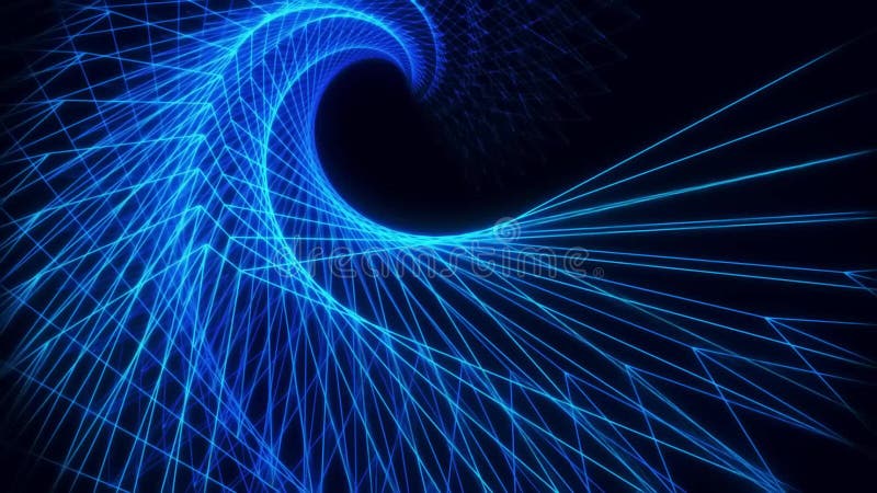 3D Blue Wireframe Spiral Grid Loopable Motion Background Stock Video ...