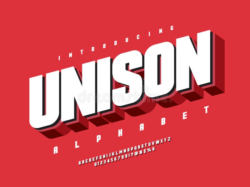 3D bold font stock vector. Illustration of logo, vector - 331363363