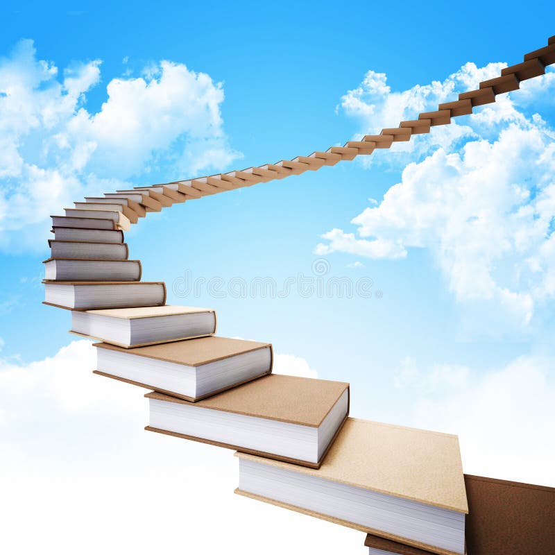 Book stair and man stock illustration. Illustration of stair - 27010952