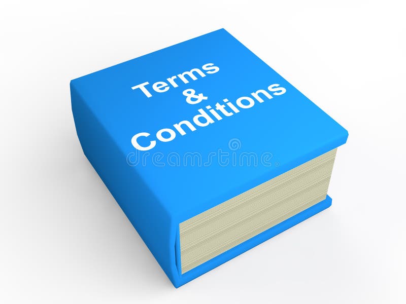 3d Book of Terms and Conditions Stock Illustration - Illustration of ...