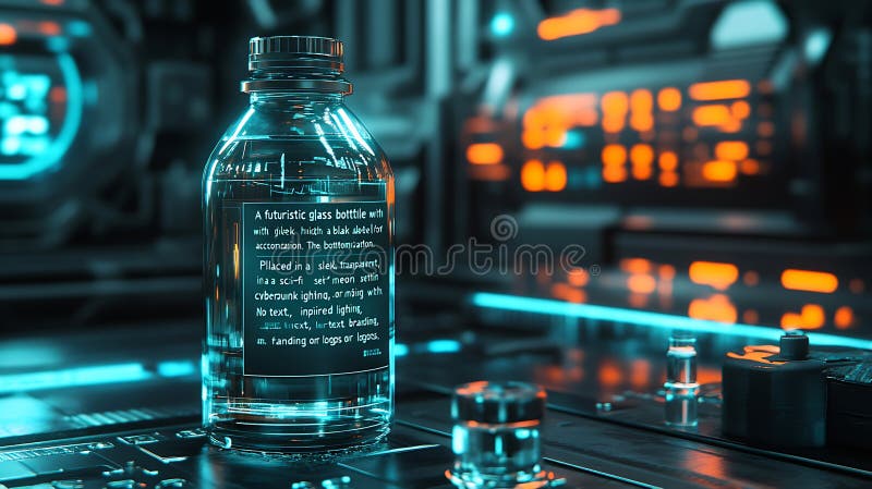 3D Bottle of Alcohol on Computer Keyboard Stock Illustration ...