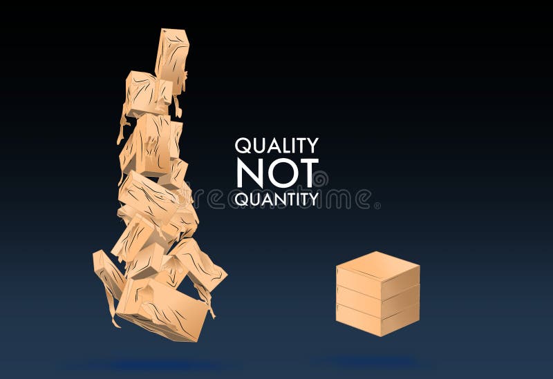 Quality Quantity Conceptual Stock Illustrations – 223 Quality Quantity ...