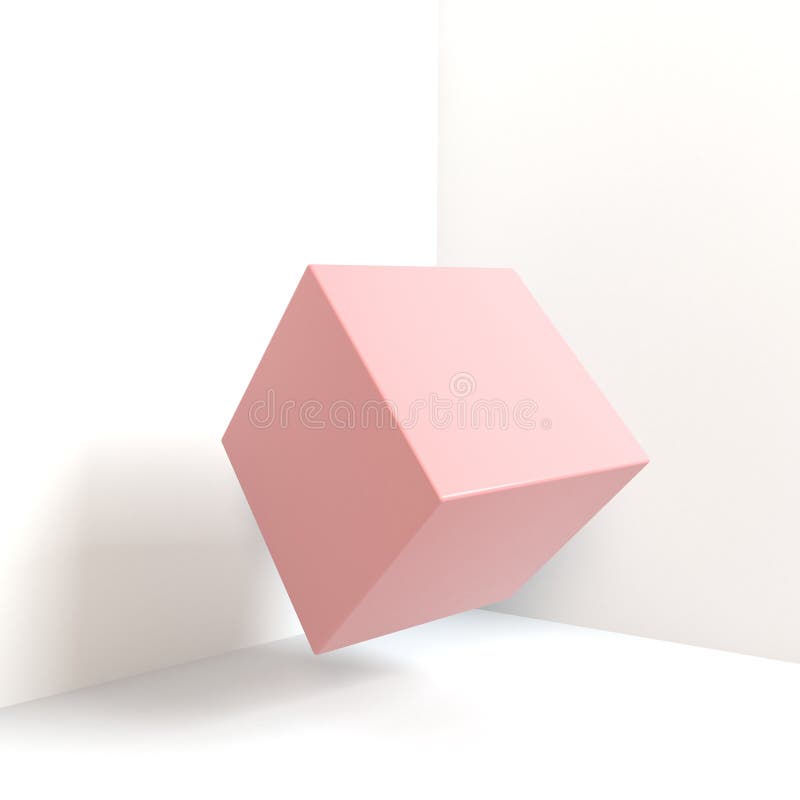 3d Cube Box Render On Isolated Background For Product Package Design ...