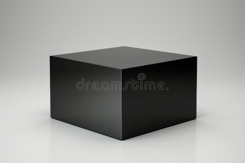 3D Box Template with a Sleek and Modern Design Stock Illustration ...