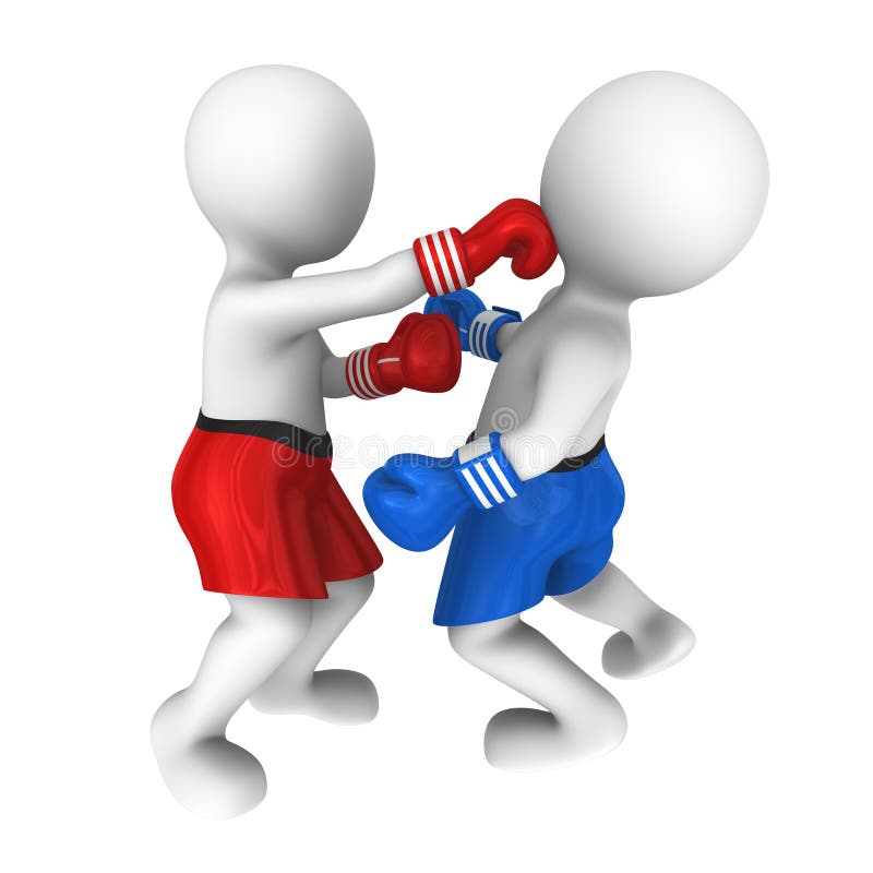Cartoon Boxing Match