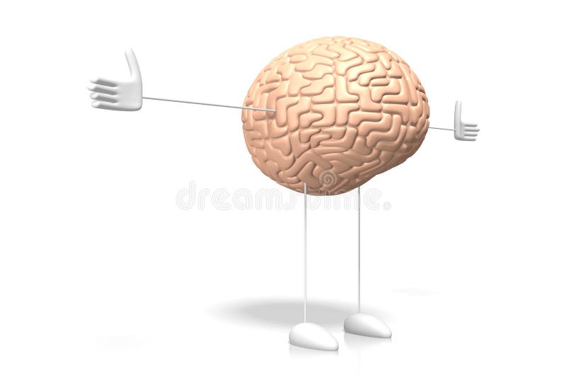 Brain Front View Cartoon Stock Illustrations – 135 Brain Front View ...