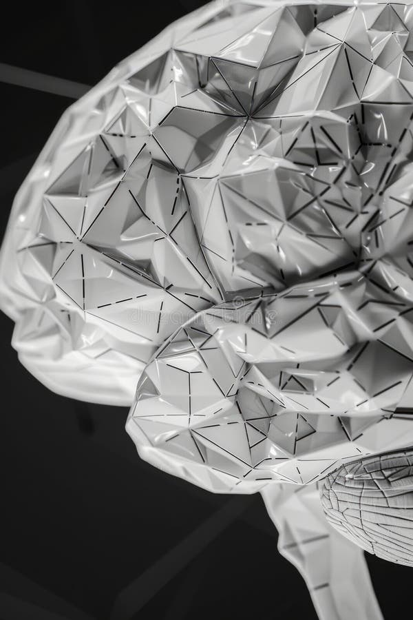 3D Brain Model stock illustration. Illustration of generated - 359713705