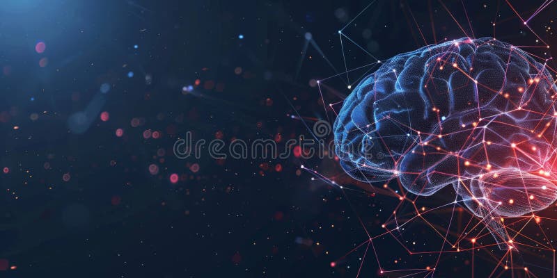 3D Brain Network Concept, Neuroscience and Cognitive Science ...