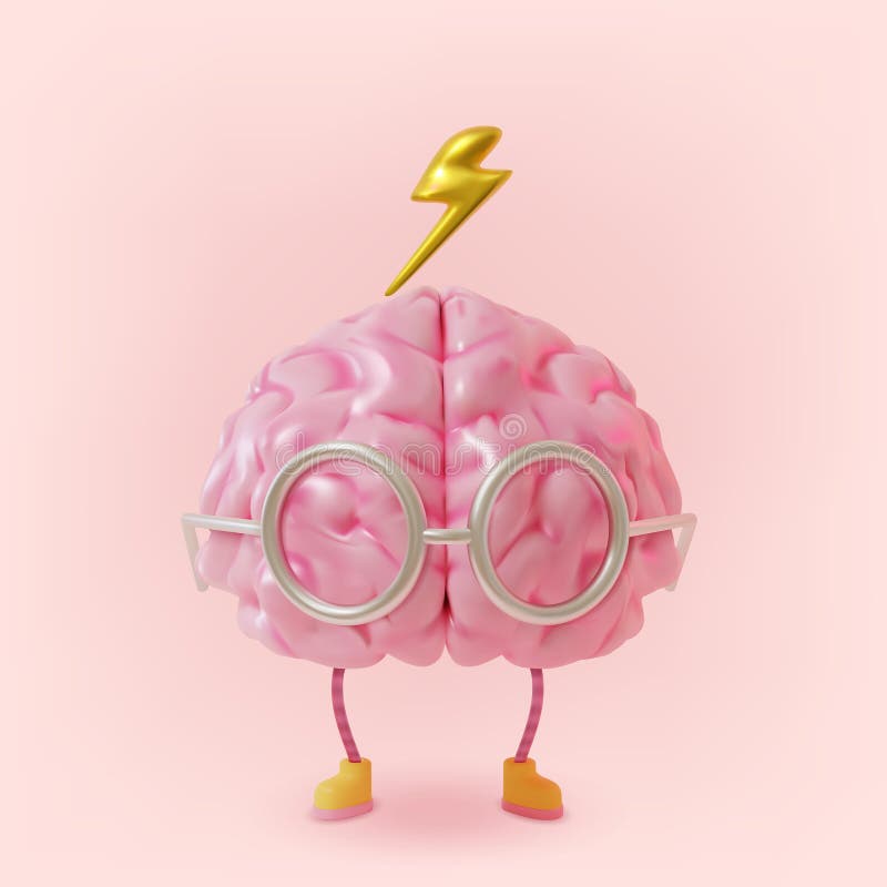 3d Brainstorming Business Concept Plasticine Cartoon Style. Vector ...