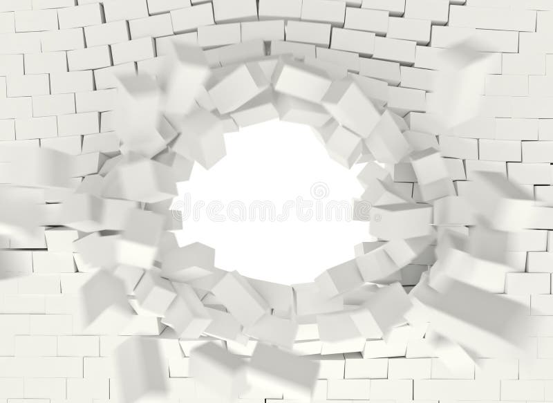 Brick explosion stock illustration. Illustration of architecture - 55144333