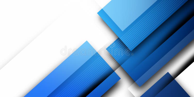 3D Bright Blue Geometric Modern Square Design Template Stock ...