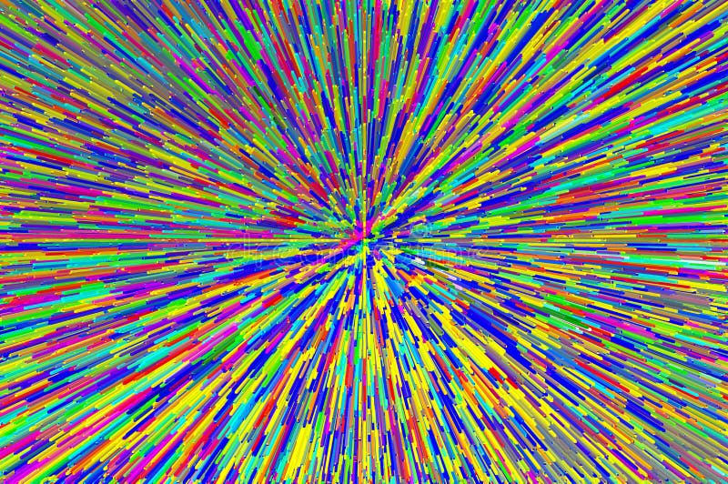 3d Bright Dynamic Abstract Background. Explosive Multicolored ...