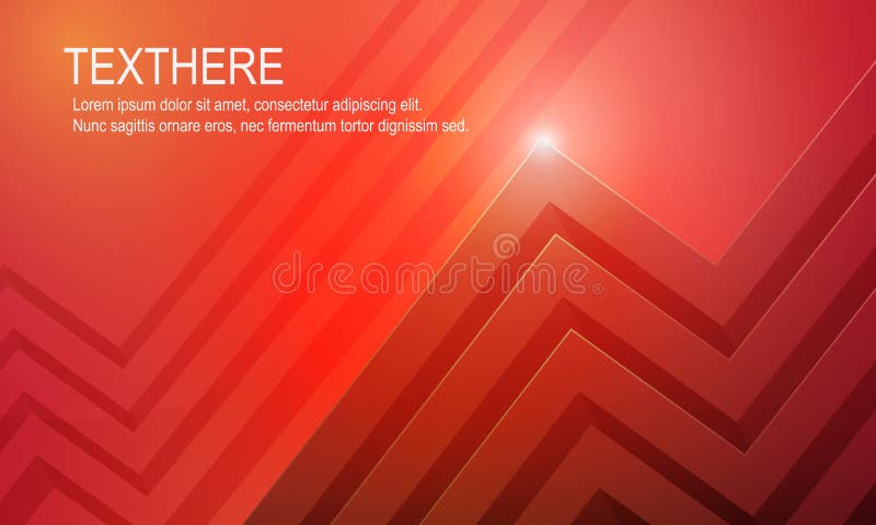 3d Bright Red Vivid Background Vector Illustration Stock Vector ...