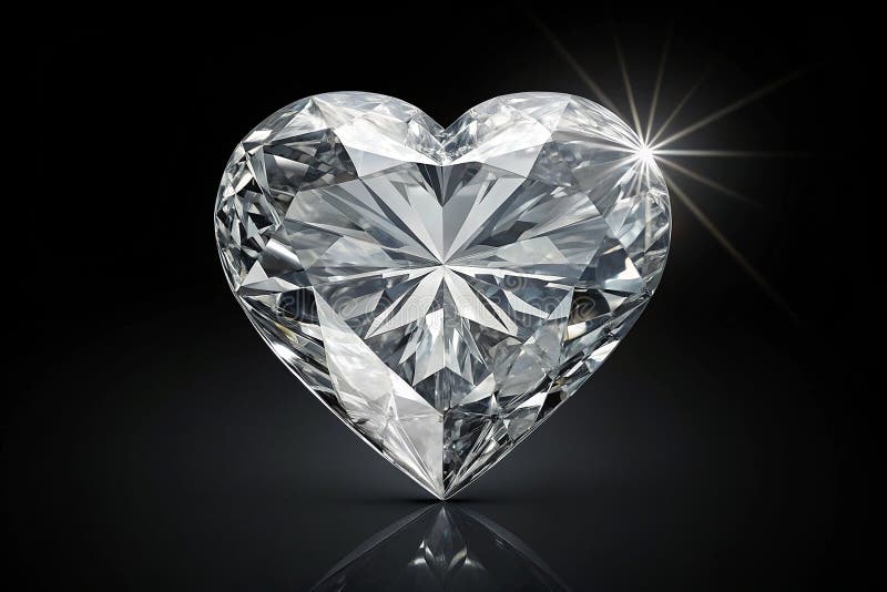 3d Broken Diamond Crystal Heart. 3d Diamond Broken Crystal Heart Object ...