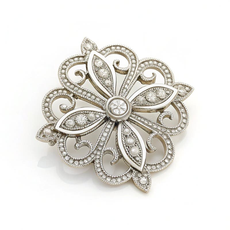 3D Brooch Illustration Isolated on Transparent Background Stock ...