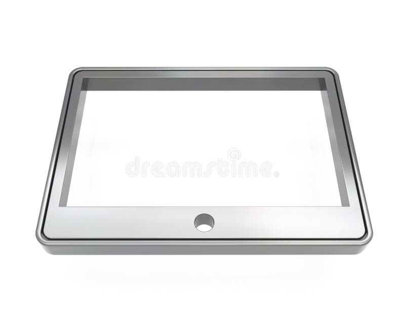 3d Brushed Metal Tablet Icon Stock Image - Image of internet ...