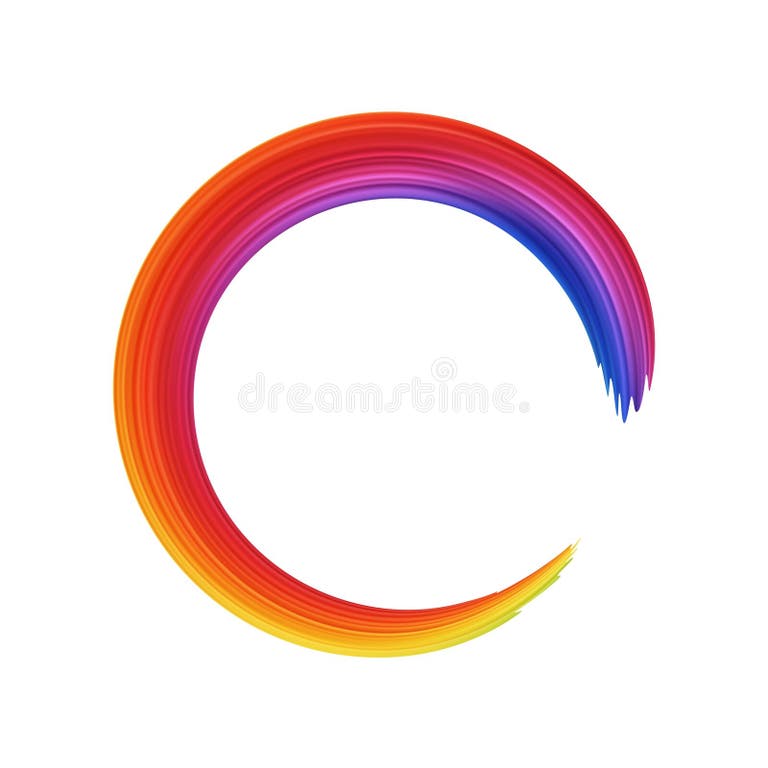 3d Brushstroke Gradient Texture Brush Stock Vector - Illustration of ...