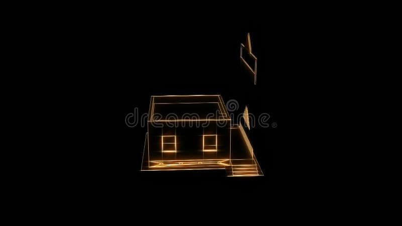 Build Structure. Time-lapse 3d Animation Showing a Process of Building ...