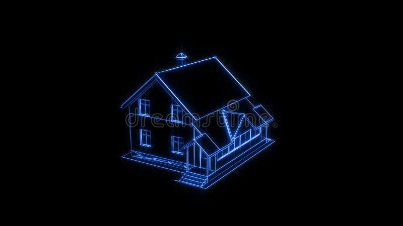 Build Structure. Time-lapse 3d Animation Showing a Process of Building ...