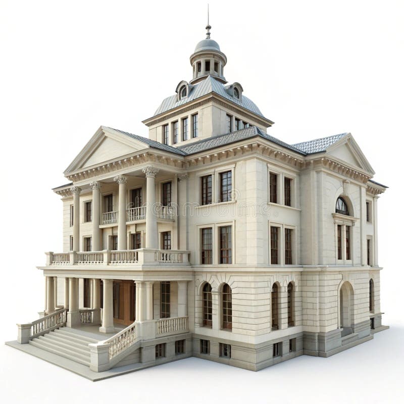 3D Building Illustration stock illustration. Illustration of realestate ...