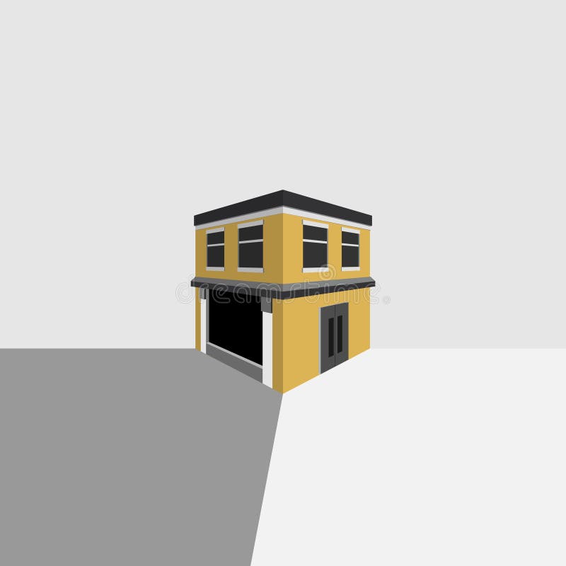 3D Building Illustration stock illustration. Illustration of black ...
