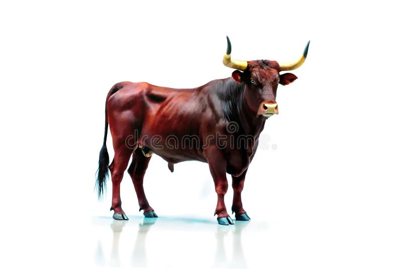 3d Bull Running through Old Western Background White, Outline ...