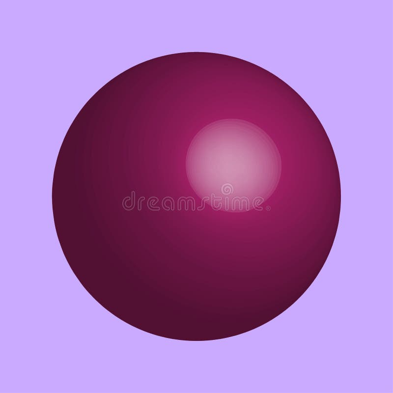 3d Burgundy Sphere for Decoration Design. Burgundy Color. Vector Illustration. Stock Image Stock ...