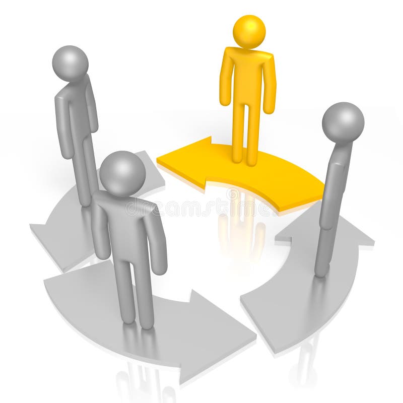 3D Business Communication Concept Stock Illustration - Illustration of ...