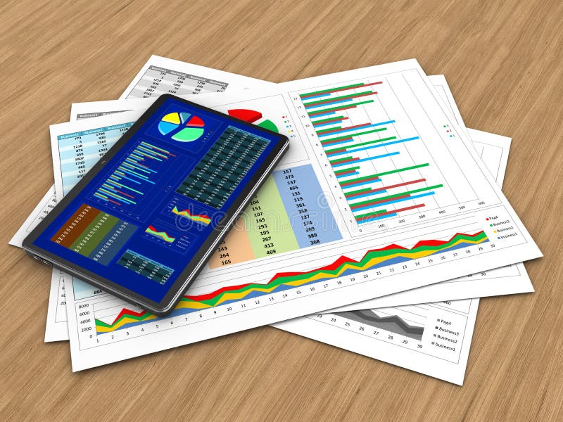 Charts Tablet Financial Documents Stock Illustrations – 172 Charts ...