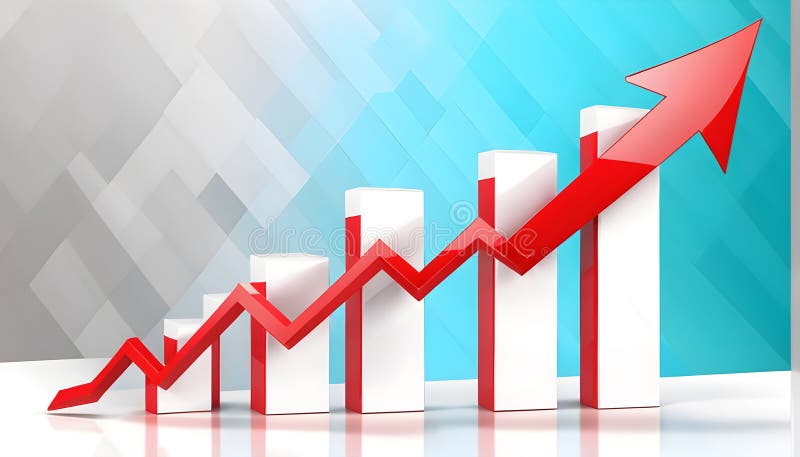 3d Ascending Graph Stock Illustrations 541 3d Ascending Graph Stock