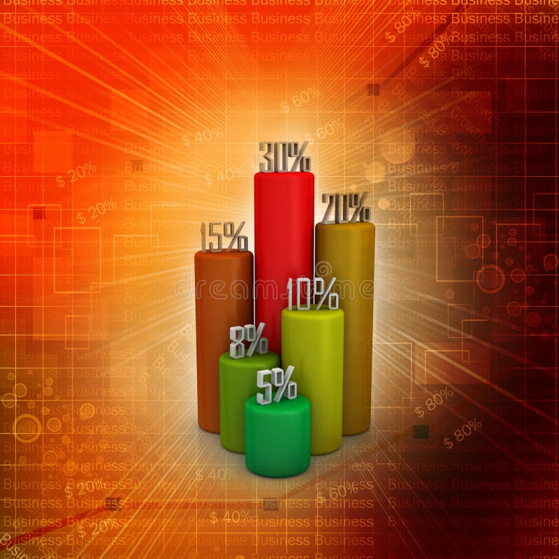 3d business statistics stock illustration. Illustration of diversity ...