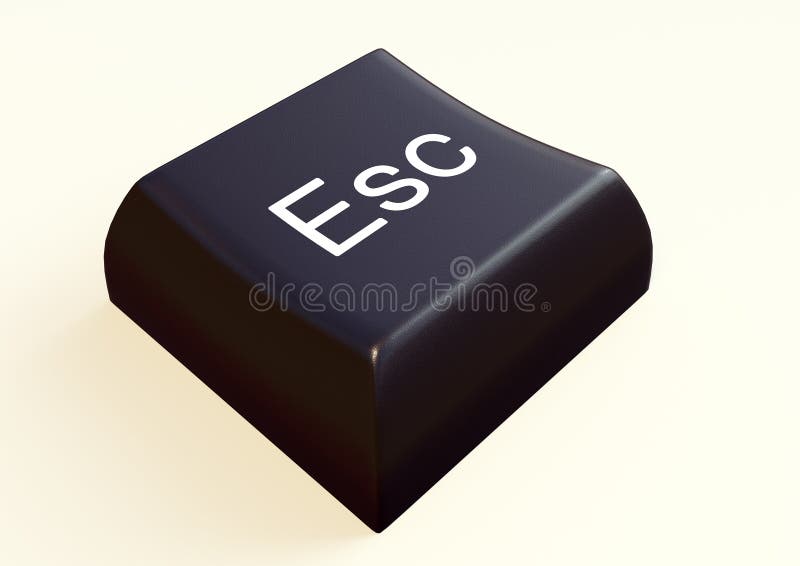 3D butto esc stock illustration. Illustration of button - 109753027