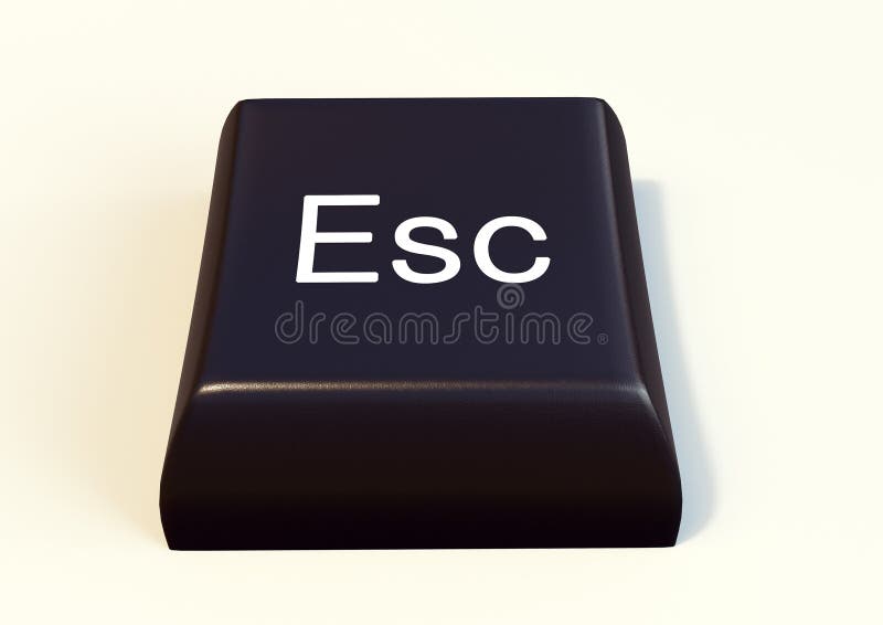 3D butto esc stock illustration. Illustration of keyboard - 109753142