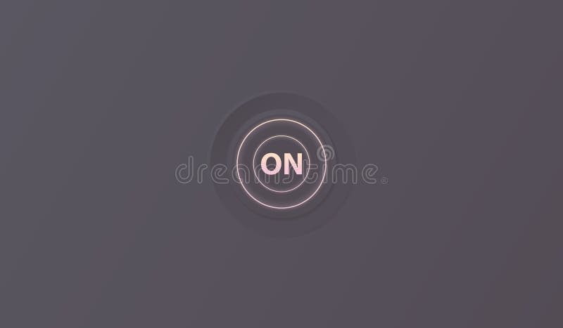 3d on Button Icon. Shiny Glow Effect of a Warm Yellow Color Gradient ...