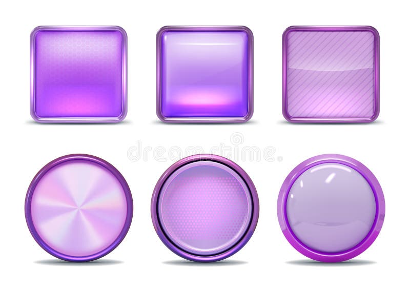 Vector Rectangular Glass Button Stock Illustrations – 1,069 Vector ...