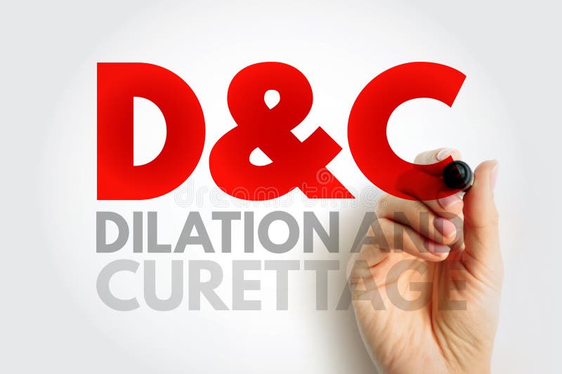 D C Dilation Curettage Acronym Concept Background Stock Photos - Free ...