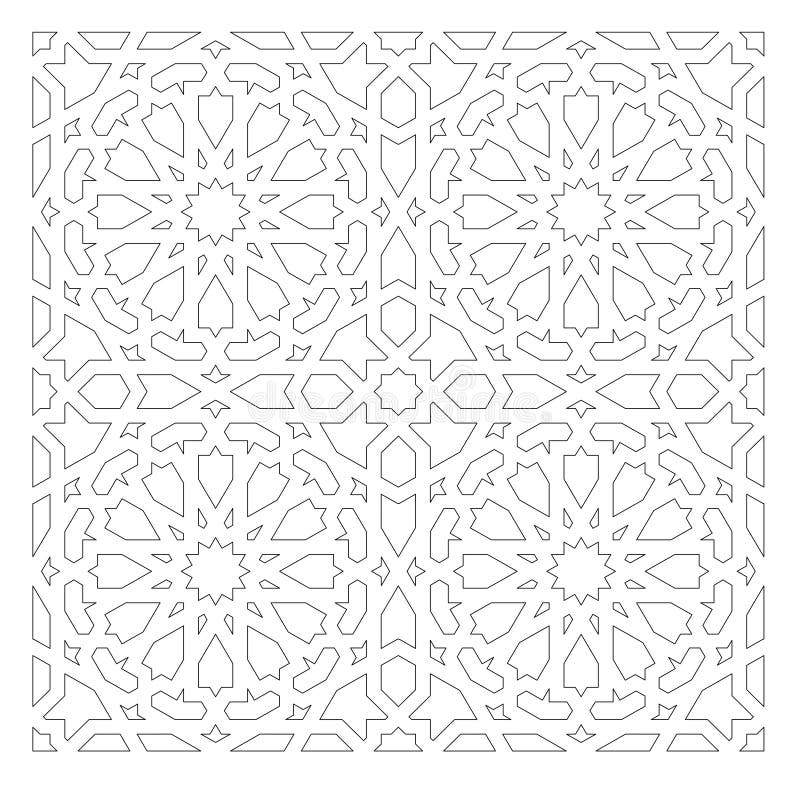 2D CAD Drawing of Islamic Geometric Pattern. Islamic Patterns Use ...