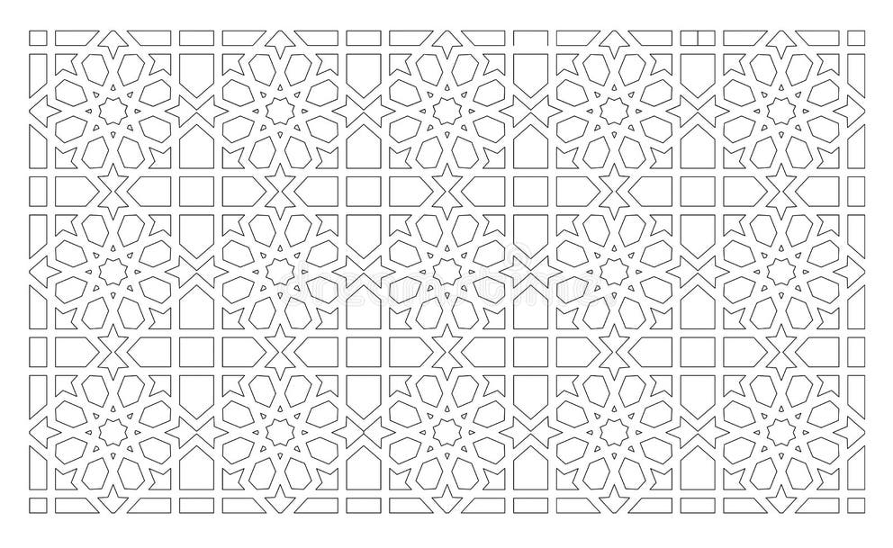 2D CAD Drawing of Islamic Geometric Pattern. Islamic Patterns Use ...