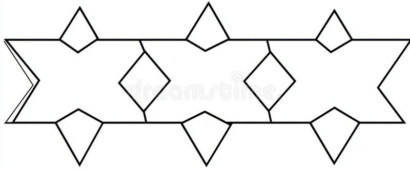 In a 2D CAD Format, an Islamic Geometric Pattern is Shown. Islamic ...