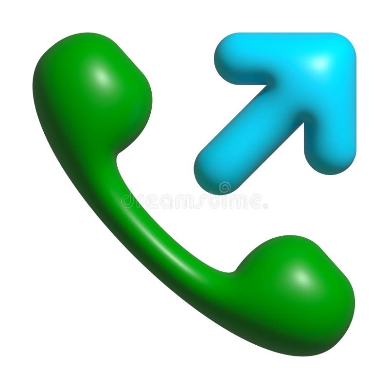 3D Call Out for Icon, Buttons Call Stock Illustration - Illustration of ...