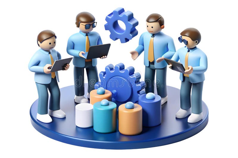 3D Candid AI Enhanced Data Strategy Session Concept As a Candid Capture ...