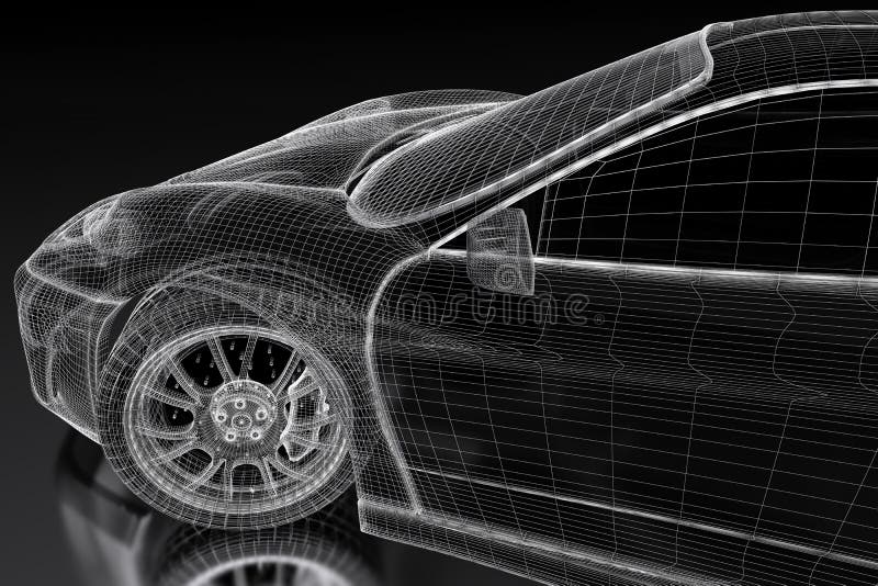 3d Car Mesh Black Stock Illustrations – 651 3d Car Mesh Black Stock ...