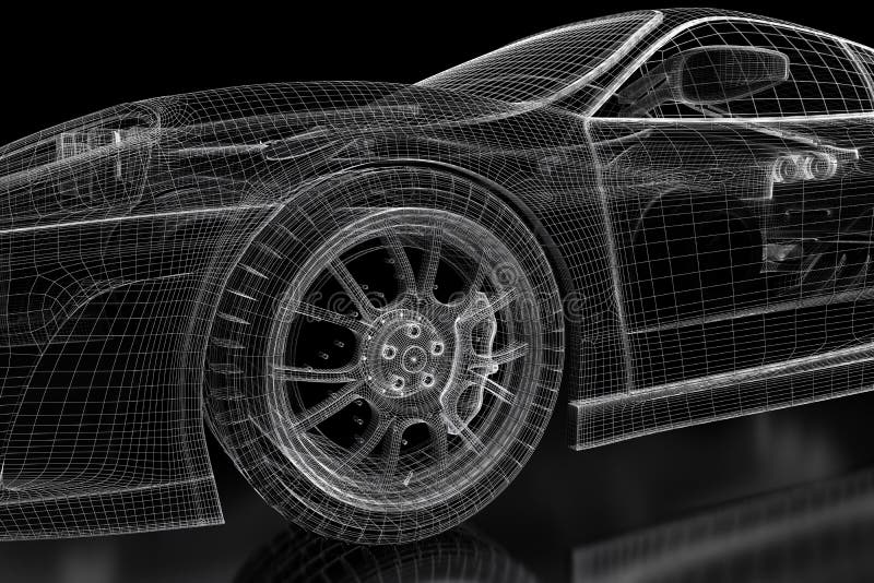 3d Car Mesh Black Stock Illustrations – 651 3d Car Mesh Black Stock ...