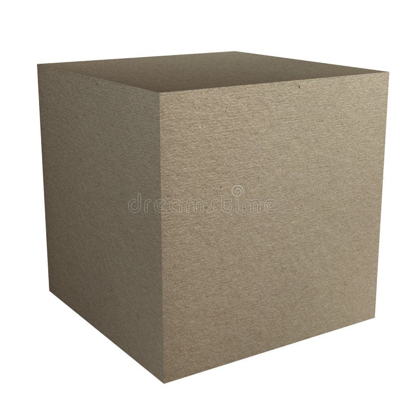 3D Cardboard box stock illustration. Illustration of gift - 52367261