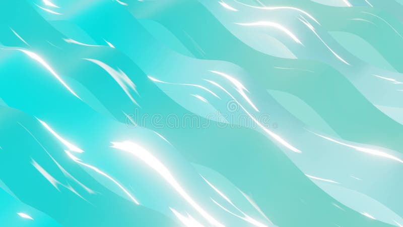 3D Cartoon Abstract Waves Background Animation. Intro Seamless Loop ...
