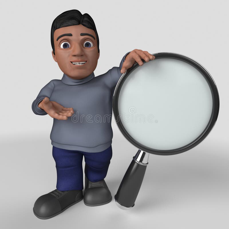 3D Cartoon Casual Character Stock Illustration - Illustration of ...