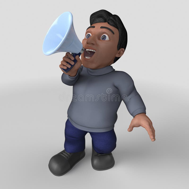 3D Cartoon Casual Character Stock Illustration - Illustration of family ...