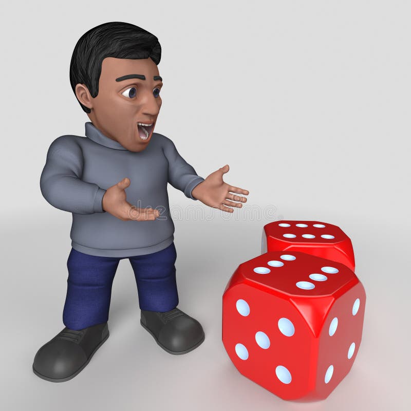 3D Cartoon Casual Character Stock Illustration - Illustration of render ...